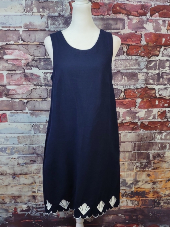 Calypso St. Barth | Dresses | Calypso St Barth Navy Shift Wwhite Shell ...